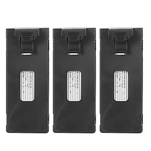 3Pcs 3.7V 1800mAh Drone Lipo Replacement Battery Compatible with E88 E88Pro E100 E99 K3 K6 E89 P1 P4 P5 P8 P10 RC UAV Drone, RC Quadcopter Drone Lithium Battery with 1 Tow 3 Cable