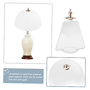 KONTONTY Stylish Lamp Cover for Modern Homes Frosted Glass Shade for Table and Ceiling Lamps Elegant Replacement for Damaged Lampshades