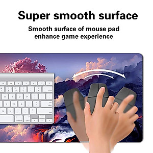 Board Game TCG Playmat Table Mats Games Size 60X35 cm Mousepad Compatible for MTG RPG CCG Trading Card Game Play mats (Pink Tree)