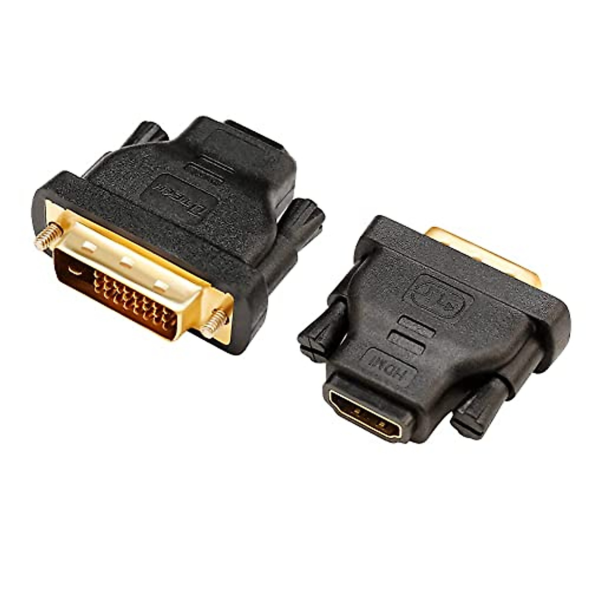 DTech DVI Male to HDMI Female Adapter Bi-Directional DVI-D Port Converter