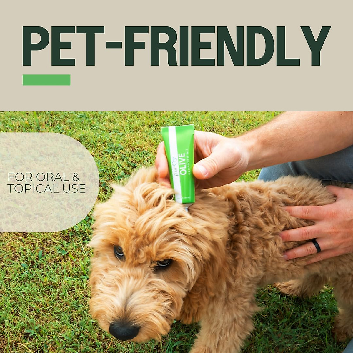 Pur O3 Fully Ozonated Olive Oil - Pure, Natural, Organic Ozonated Oil - Olive Oil Skin Care from Ozonated Oil, Oxygenated Olive Oil - Ozone Oil in a Glass Jar, 2 oz