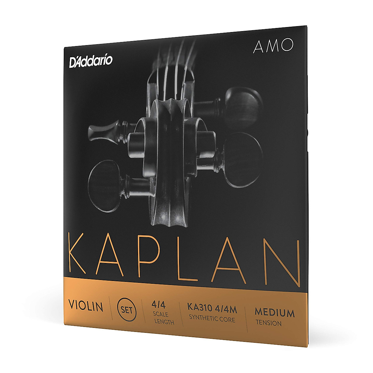 D'Addario Kaplan Amo Violin Strings - Full Set - KA310 4/4M - Violin Strings - 4/4 Scale, Medium Tension