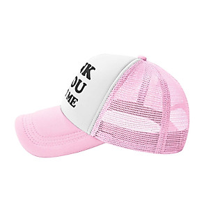 Piuuixe Blink IF You Want ME Funny Baseball Cap Trucker Hats Sports Hat Men Women Pink
