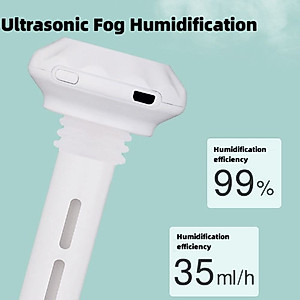 Andy's Orchids Portable Mini Humidifiers, USB Home Air Diffuser, Anion Mist Maker Car Purifier, Ultrasound LED Lamp Humidifier With Adjustable Length
