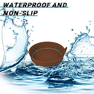 zipelo Bling Car Cup Coaster, 4 Pack Universal Vehicle Anti-Slip Cup Holder Insert Coasters, Crystal Rhinestone Silicone Shockproof Drink Mat, Car Interior Accessories (Coffee)