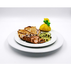 DeRoyal Lemon Wrap with Green Ribbon Ties, Fine Woven Cotton, Washable, Yellow, 12-Count