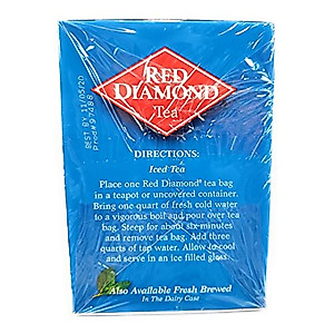 Red Diamond All Natural Iced Tea Bags Gallon Size, 12 Count (1)