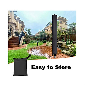 ECRCAPYC 600D Oxford Waterproof Rotary Clothesline Cover - Anti-UV, Rip-Proof with Zipper & Drawstring(Green,65x6x6inch)