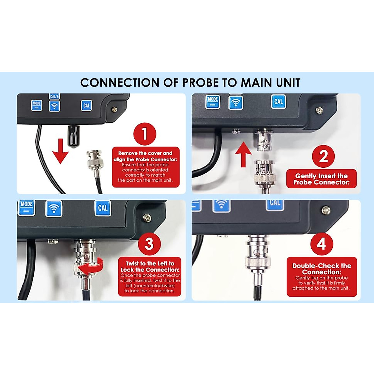 Smart Water Quality Tester, 6-in-1 WiFi pH Meter Monitor pH/EC/TDS/Salinity/SG/Temperature Tester with Easy Calibration 24Hrs Online APP Monitoring for Hydroponics, Aquariums, Saltwater & Seawater