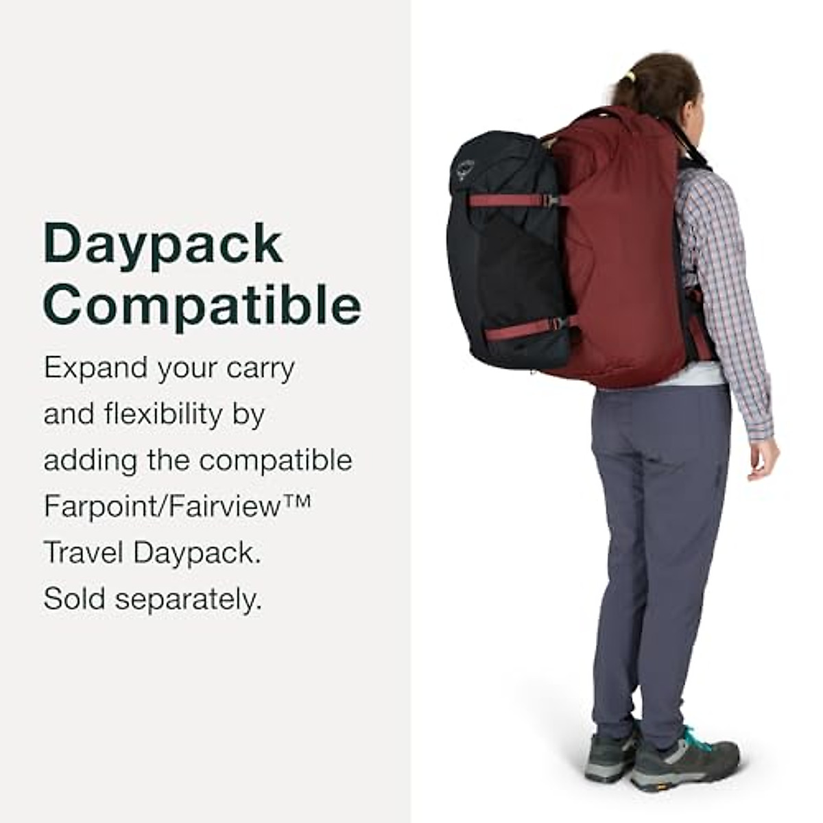 Osprey Fairview 40L Women's Travel Backpack, Black