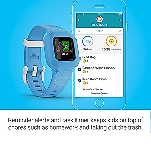 Garmin vivofit jr. 3 Swim-Friendly Fitness Tracker for Kids - Blue Stars (Renewed)