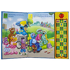 Sesame Street - ABCs with Elmo! 30 Button Sound Book – Great for Learning First Words and the Alphabet - PI Kids