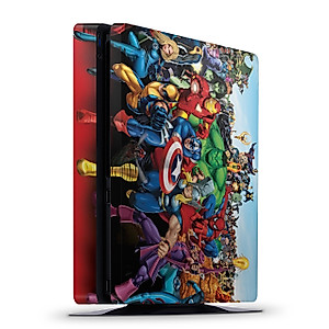 Superhero Skins for PS4 Playstation 4 Slim Console Decal Vinal Sticker + 2 Controller Set