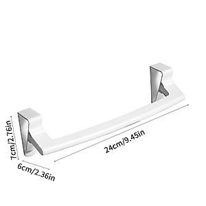 Towel Rack for Cabinet, Over Door Towel Rack, Towel Bar Holders, Bathroom Towel Holders, Dishcloth Storage Rack, 9.45 x 2.35 x 2.76 Inch Universal, for Kitchen Bathroom Over Cabinet Cupboard