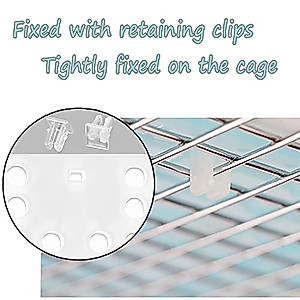4 Pcs Rabbit Feet Pad Plastic Bunny Cage Floor Mat Foot Resting Hole Leak Water Nest Mat Pet for Small Animal Hamster Rat Chinchilla Guinea Pig Cats Dogs (White)
