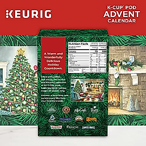 Keurig Advent Calendar Variety Pack, Single Serve K-Cup Pods, 24 Count