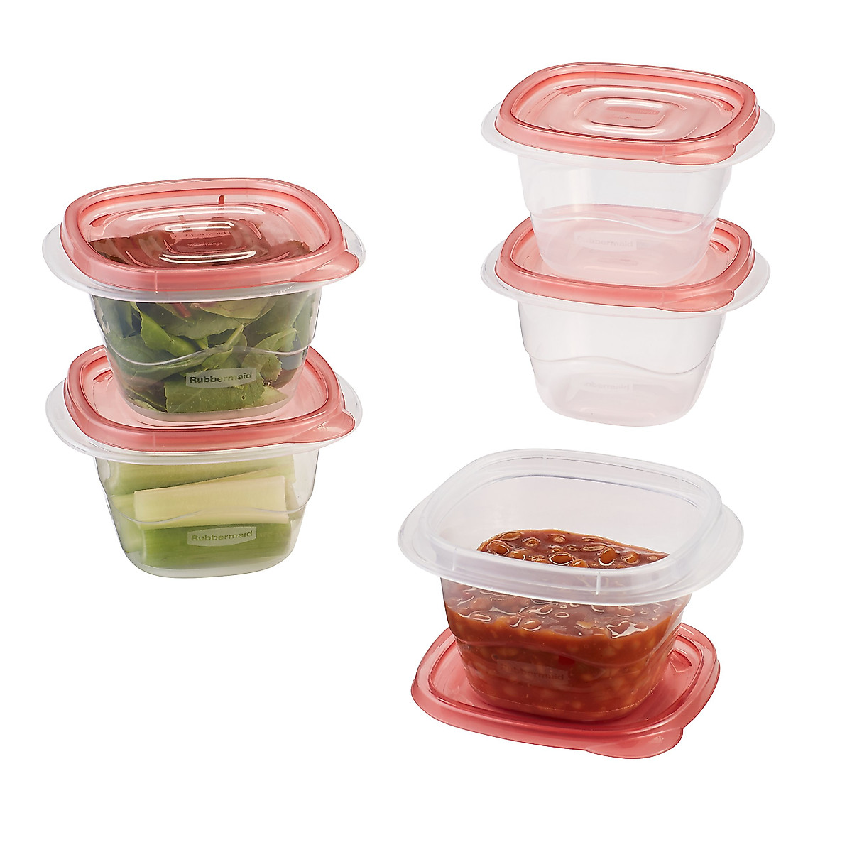 Rubbermaid Takealong Mini Deep Square Set, 5 Piece