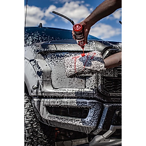 Adam's Microfiber 10” Car Wash Pad - Car Sponge Wrapped in Soft, Plush Fiber Cloth Material, Safe Washing with Any Car Soap, Bucket, Foam Gun, Foam Cannon, Other Cleaning Supplies