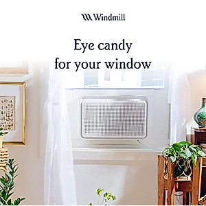 Windmill Air Conditioner Smart Home AC Unit - Easy to Install, Quiet, and Energy Efficient - Side Insulation - Auto-Dimming LED Display - App and Voice-Enabled - 6000 BTU - Designed in the USA