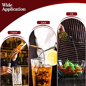 12/24/48/100 Pack Liquor Pour Spout, Stainless Steel Classic Bottle Pourers with Rubber Dust Cap, Speed Wine Bottle Pourer for Liquor Bottle, Oil Bottles(12 Pack)