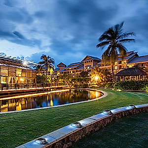 SUNWIND Blue Solar LED Lights - 4 Pack Solar Deck Lights Blue Marker Solar Lights Outdoor for Garden, Driveway, Pathway, Patio