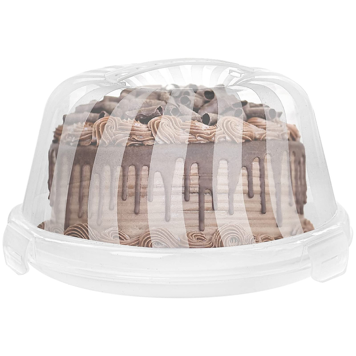 Lawei Cake Carrier with Handle, Round Cake Container Up to 9 Inch Cake, Cake Keeper Pie Carrier with Cover for Transport