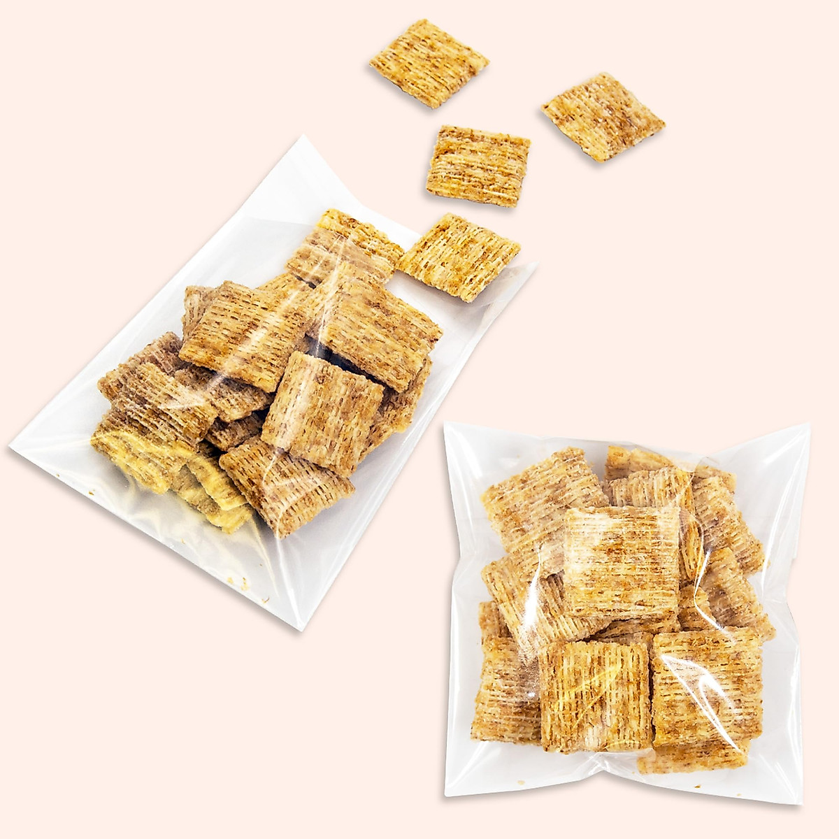 100 Bags - 3" x 4" Crystal Clear Protective Closure Bags with Self Adhesive Flap - Clear Resealable Cello/Cellophane Bags Good for Bakery, Candle, Soap, Cookie Poly Bags, in 2.1Mil Thickness