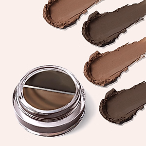 PasaRose Eyebrow Pomade, Waterproof Eyebrow Cream, Makeup Brow, Fills and Shapes Brows, Long-lasting, Coffee Gray and Natural Brown