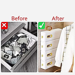 Self-Adhesive Divided Plastic Organizer - Closet Organizer System, Wall Mounted Storage Box – Plastic Storage Box for Jewelry and Other Small Stuff with Flip Open Drawers