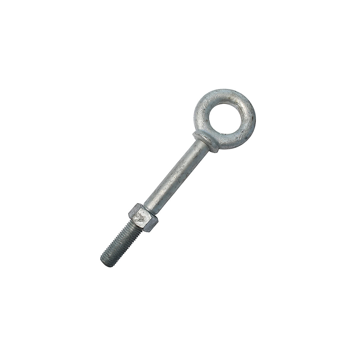 Indusco 36500106 Steel Eyebolt, Not For Lifting, Galvanized Finish, 24" Length, Threads, Imported