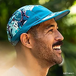 melin Pace Hydro, Performance Adjustable Running Hat, Water-Resistant Cap, Running Hat for Men & Women, Black