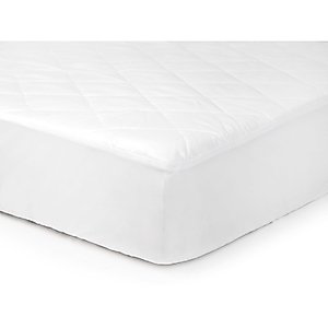 Tadpoles Quilted Waterproof Mattress Cover | 28" x 52" x 9" | Fits All Standard-Size Cribs & Toddler Beds | Made of 100% Waterproof Polylaminate | Ideal for Toddlers & Kids | White