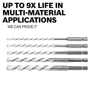 BOSCH MP500T Drill Bit Set, 5 Piece