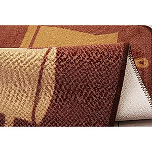 Seamersey Home and Kitchen Rugs 2 Pieces 4 Size Decorative Non-Slip Rubber Backing Doormat Runner Area Mats Sets