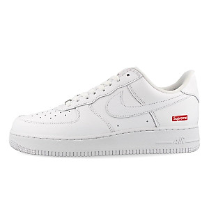 Nike Men's Air Force 1 Low Supreme Mini Box Logo White, White/White, 8.5