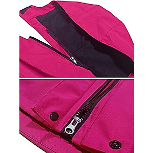 3 in 1 Winter Coats for Women - Rain Jacket, Ski Jacket, Tactical Waterproof Jacket in Dark Purple