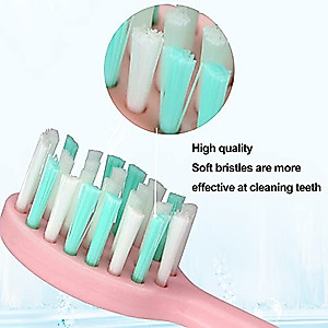 Kingeroes Replacement Brush Head, 4 Brush Heads in a Box, Pink