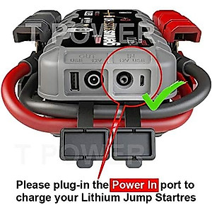 T POWER 14v ~ 16v Charger for NOCO Boost X GBX45 GBX55 GBX75 GBX155 GB250 GB251 GB500 GB70 GB150 Genius Boost UltraSafe Portable Lithium Jump Starter Ac Dc Adapter Power Supply Cord