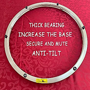 WEBUP Round Glass Tabletop Lazy Susan Rotating Serving Tray Heavy Duty Turntable For Dining Table, 26in/30in/34in/38in Large Swivel Plate, Transparent (Size : 78cm/30inch)