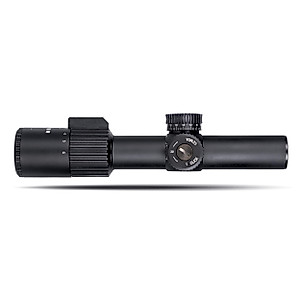 Monstrum Alpha Series 1-4x24 First Focal Plane FFP Rifle Scope with MOA Reticle | Black