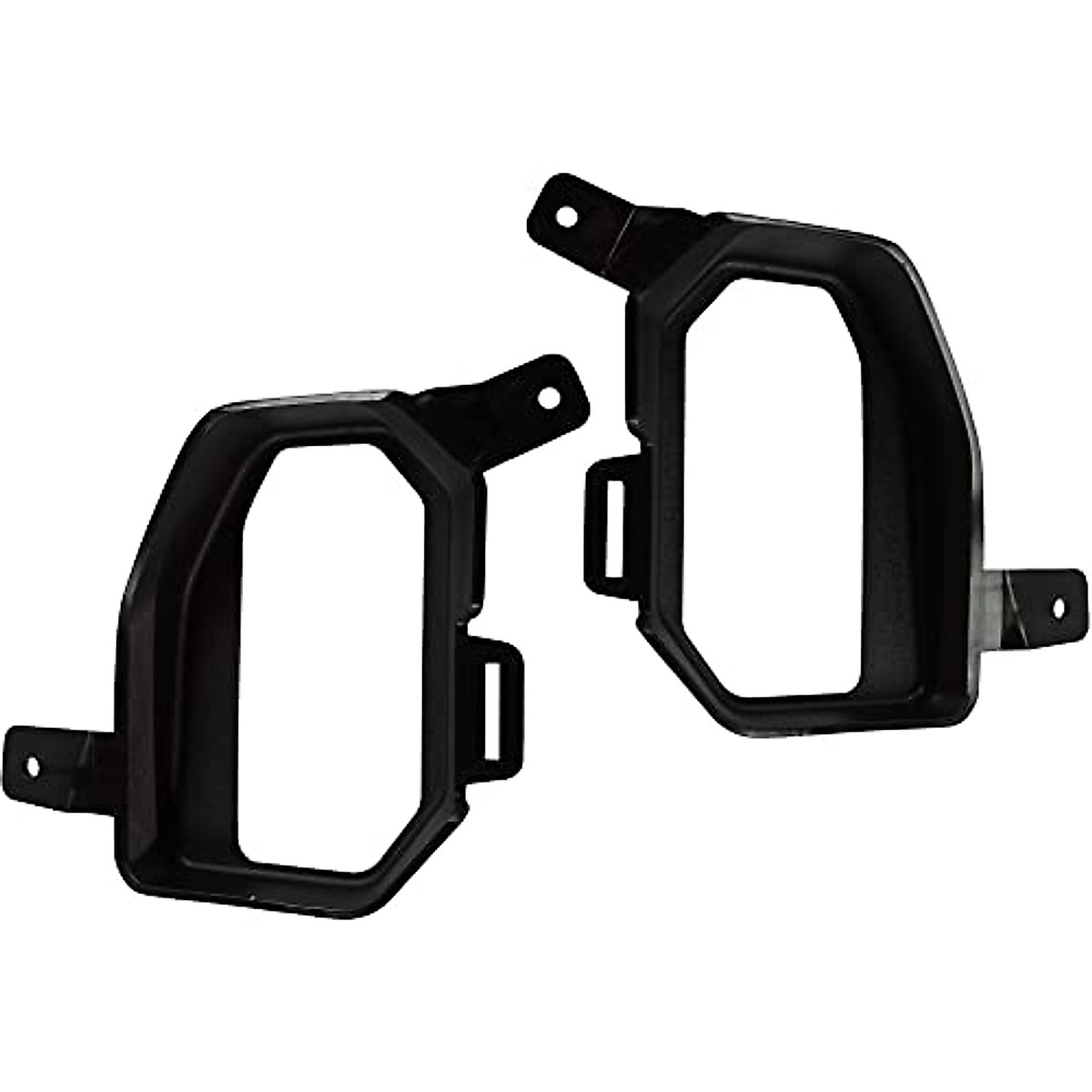 Garage-Pro Front, Driver and Passenger Side Tow Eye Cover Set of 2 Compatible with 2019-2021 GMC Sierra 1500 Textured Black, With Tow Hook Hole