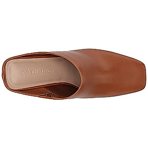 The Drop Women's Avena Square Toe Block Heel Mule, Cognac, 8