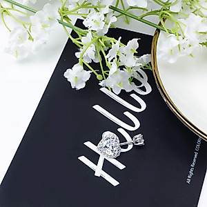 Sllaiss 925 Sterling Silver Heart Belly Button Rings for Women Men CZ Love Navel Barbell Studs Piercing Screw Navel Bars Body Piercing Jewelry 14G