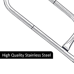 Outspark BBQ Parts Grill Burner, Gas Barbeque Accessories for Weber Q100 Q120 Q1000, Q1200, Baby Q Grill, Stainless Steel, 1 Pack 17 inch