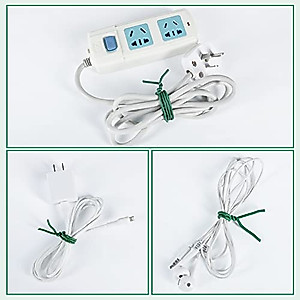 Tenn Well Green Garden Plant Ties, 66 Feet 2.8mm Bendable Plant Training Wire Trellis Wire for Supporting Tomato Plants, Climbing Roses and Cucumbers (2PCS X 33 Feet)