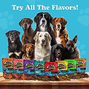 Wild Meadow Farms - Classic Beef Bites, Soft Jerky Treats for Dogs, Grain-Free & All-Natural, Ideal for Training, Portioning, and High-Value Rewards for All Breeds & Ages - 3.5 Ounce Pouch