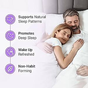 Luna Sleep Aid | Non-Habit Forming Natural Sleep Aid with Valerian Root, Melatonin, Chamomile, Lemon Balm, and More | Sleeping Pills for Adults with Naturally Sourced Ingredients - 60 Vegan Capsules