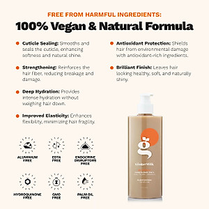 BE HONEST Conditioner for all hair types. Free of parabens, salt, alcohol, sulfates. Rich in botanical actives and vitamins for optimal suppleness and shine. 16oz