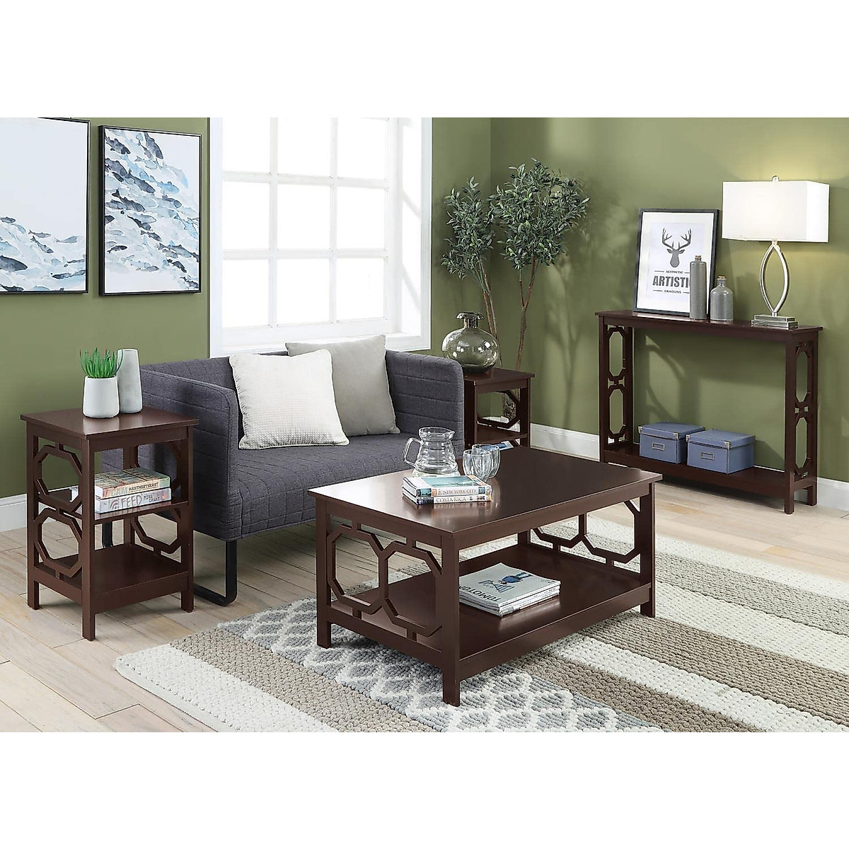 Convenience Concepts Omega Console Table, Espresso