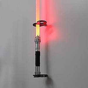 WANLIAN Lightsaber stand lightsaber wall mount lightsaber display stand wall mount acrylic lightsaber display bracket for Display Lightsaber wall (Black 2 holes)